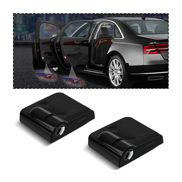 商品名:  LKAHG 2Pcs Universal Car Door Lights Logo Projector, Auto Door Projection Wireless LED Welcome Courtesy Light, Wel...