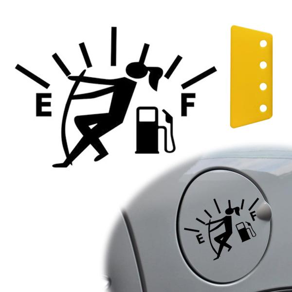 商品名:  Funny Car Stickers, High Gas Consumption Decal, woman Adjusting Fuel Gauge Empty Stickers, Waterproof Fuel Gage St...