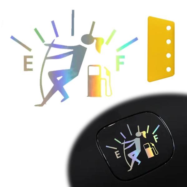 商品名:  Funny Car Stickers, High Gas Consumption Decal, woman Adjusting Fuel Gauge Empty Stickers, Waterproof Fuel Gage St...