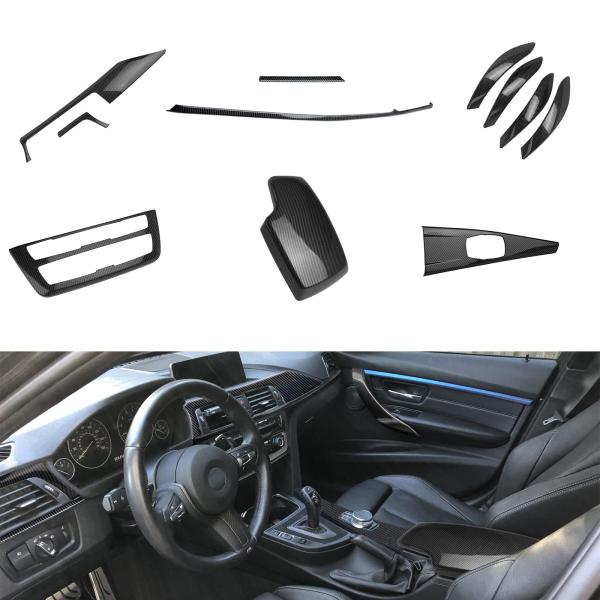 商品名:  Xotic Tech Inner Center Console Upper Lower Stripe Multimedia Control Panel Armrest Box Door Pull Handle Cover Tri...