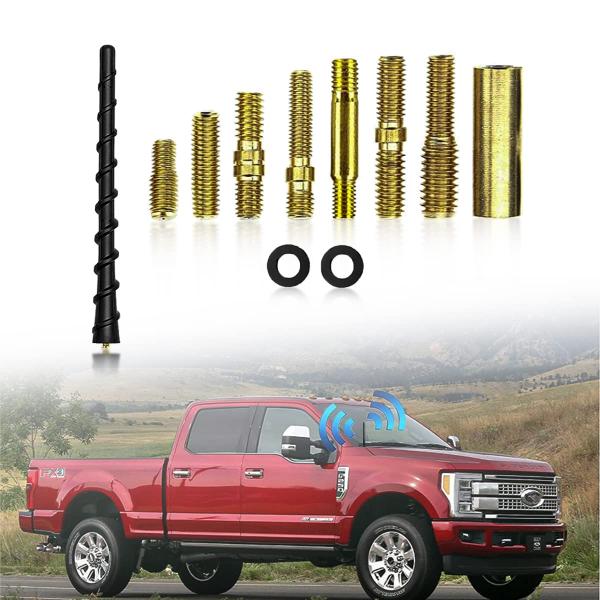 商品名: Ziciner 車用スパイラルアンテナ 7インチ オートユニバーサルトッパー 防水ABSゴム 柔軟な交換用ショートアンテナマスト ネジ付き 自動車外装装飾アクセサリー ほとんどの車に対応 (1個 #ブラック) Ziciner 1 ...