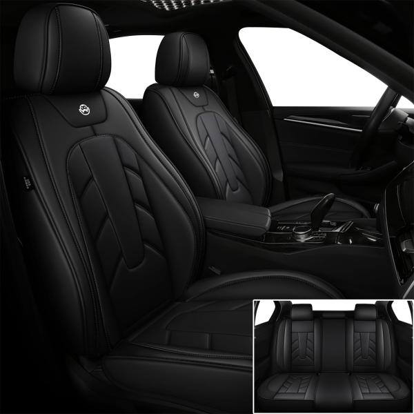 商品名:  GLOEY Car Seat Cover Fit for Land Rover Discovery Sport 2015-2023, Standard Version Leather Seat Cover for Cars, S...