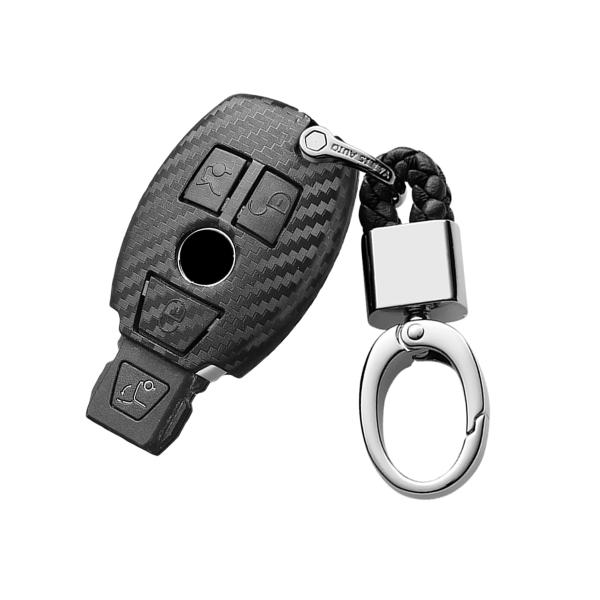 商品名:  ontto Fit for Benz 3-button Key Fob Cover Case Matte Carbon Pattern Key Protector Stylish Key Bag Fit for Mercedes...