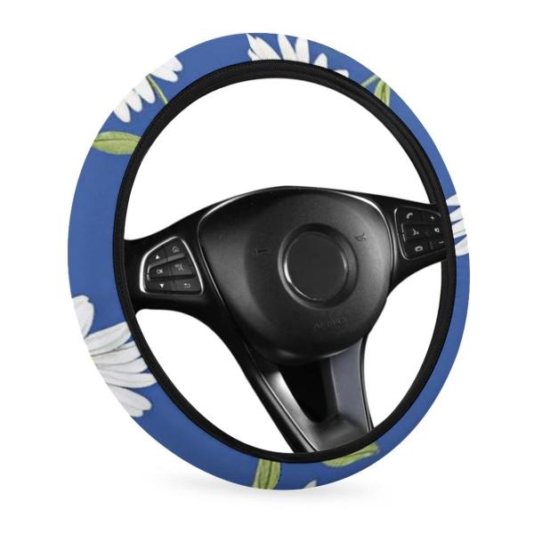 商品名: パーソナリティステアリングホイールカバー カーアクセサリー 男女兼用 ユニバーサル ネオプレン 自動車内装装飾 滑り止め車 菊対応 Personality Steering Wheel Cover Car Accessories ...