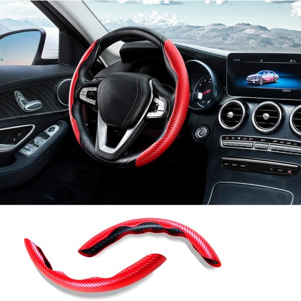 商品名:  BubabyZZ Carbon Fiber Steering Wheel Cover，Anti Slip Breathable Ultra-Thin Carbon Fiber Car Accessories for Men Wo...
