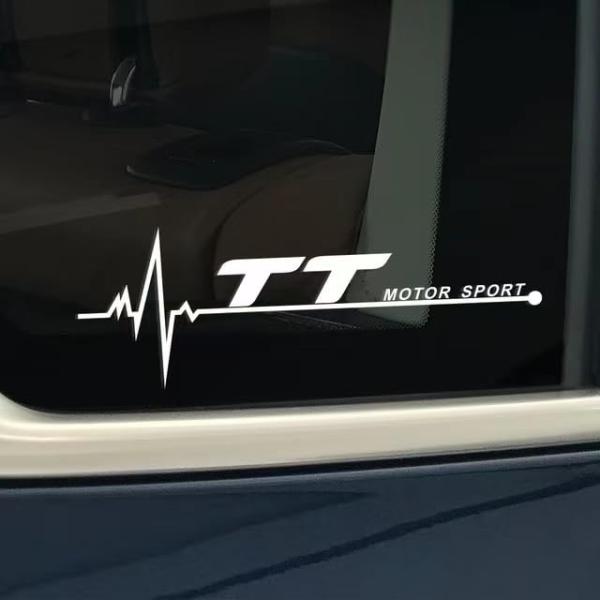 商品名: アウディTT用車用デカール 2枚 カーウィンドウデカールステッカー (TT) 2PCS Car Decal for TT,Car Window Decal Sticker (TT)…ブランド: Generic高さ: 0.254cm...