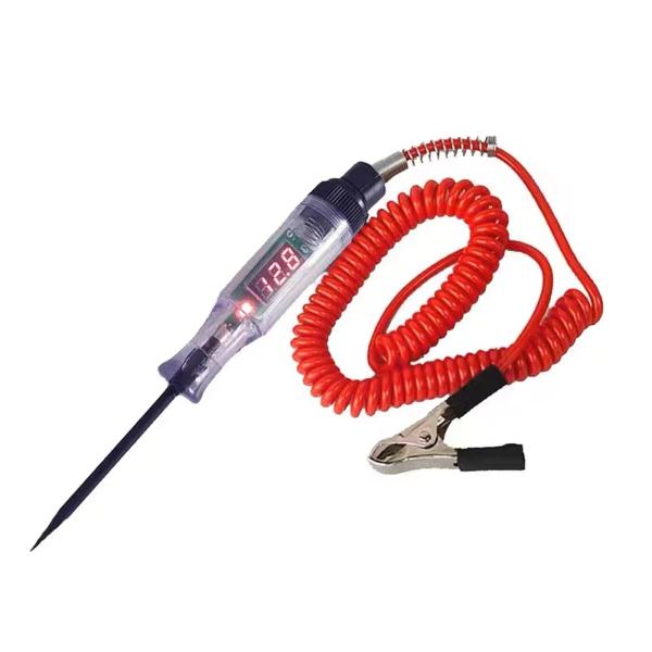 商品名: BEYPOVK 自動車用サーキットテスター DC 3-48V LEDライト デジタル表示テストペン 自動双方向電圧テスター ポータブルPU拡張スプリングワイヤー付き(レッド) BEYPOVK Automotive Circuit ...