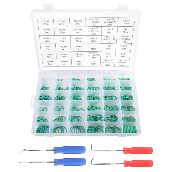 商品名: Zlirfy 495ピース SAE メトリック&amp;インチ Oリングキット Oリングピック&amp;取り付けリムーバーツール付き カーエアコン A/C Oリングガスケット詰め合わせセット ゴム製リングキット Zlirfy 49...