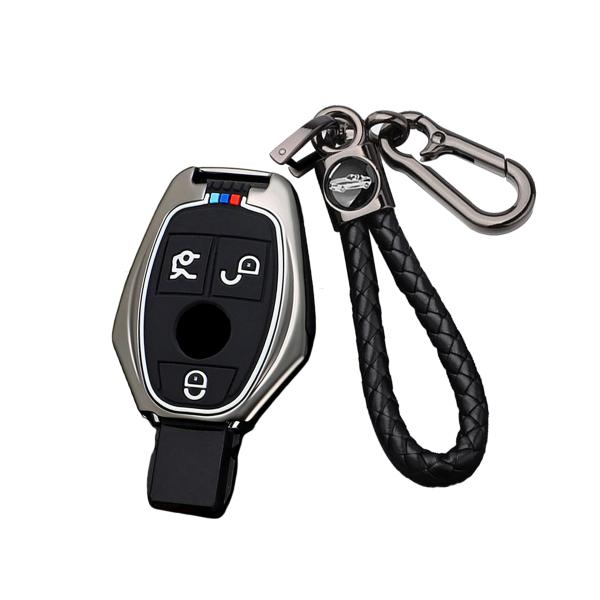 商品名:  ontto 3-button Key Fob Cover Fit for Mercedes-Benz A Class B C E S G M V Class CLA Blackブランド: ontto高さ: 3cm横幅: 9cm奥...