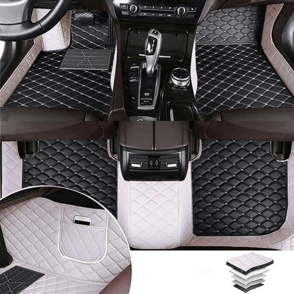 商品名:  TAHALI All Weather car Floor mats - Waterproof, Anti-Slip, Custom Making Leather Automotive Floor Mats for Car, SU...