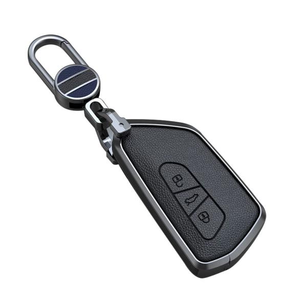 商品名:  ontto Key Cover Leather Car Key Skin Metal Frame Key Holder Classy Smart Remote Key Shell Compatible with Volkswag...