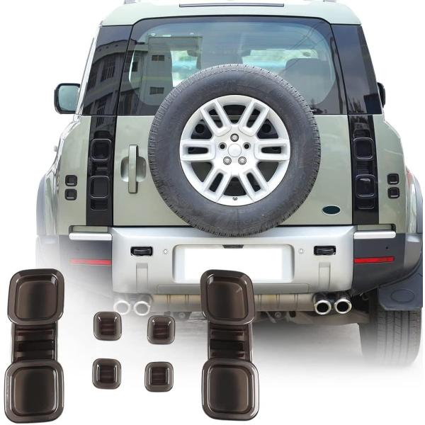 商品名:  JONKOKO ABS Black Rear Tail Light Lens Taillight Kit Fit for Land Rover Defender 90 110 130 2020-2024 Car Exterior...