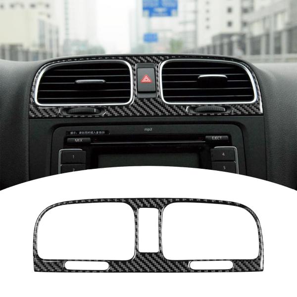 商品名:  Bilisin Compatible with Car Middle Air Conditioner Vent Cover Decal Carbon Fiber Panel Trim Cover Interior Accesso...