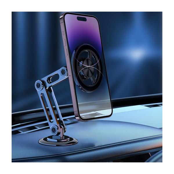 商品名: zipelo マグネット式車載電話ホルダー 360度調整可能 自動ダッシュボード用 ユニバーサルカーアクセサリー ハンズフリー携帯電話ホルダー iPhone 14 13 12 Androidなどのスマートフォン用 zipelo M...