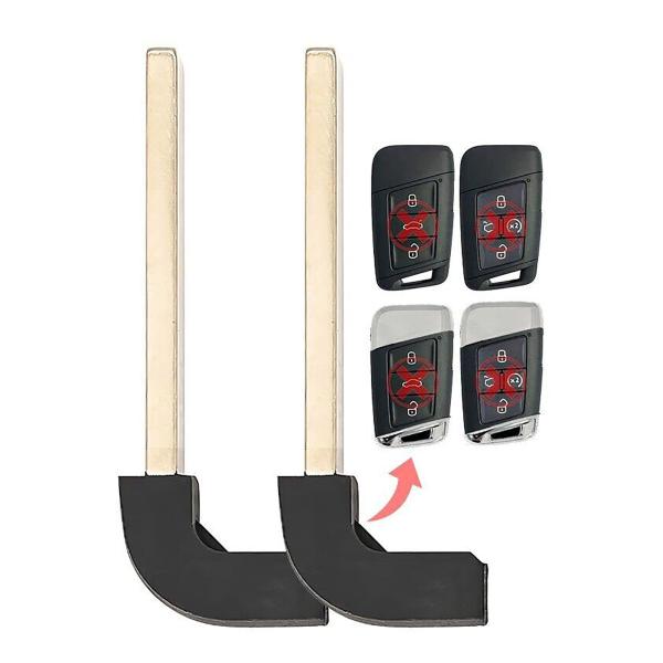 商品名:  2X New Replacement Key Fob Remote Uncut Insert Blade Compatible with &amp; Fit for Volkswagen - MPN KR5FS14-T-04ブラ...