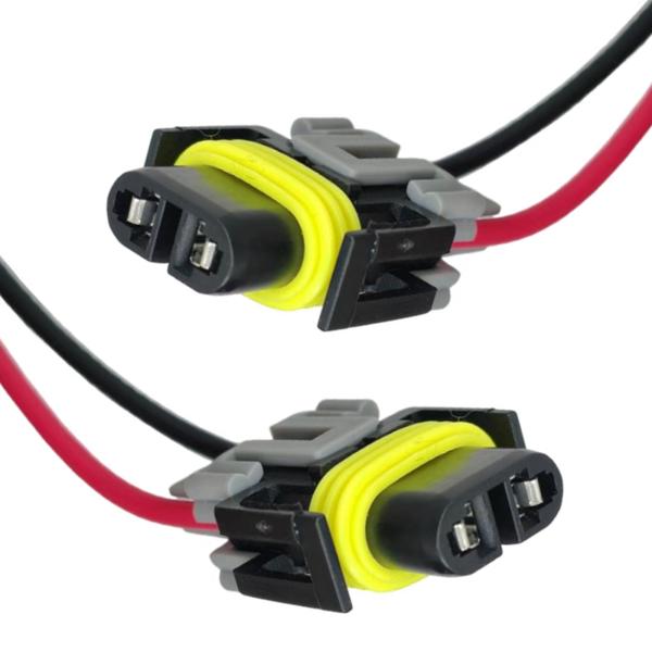 商品名: ZKFAR 1個 H11 メスアダプター 配線ハーネスソケット OEM DJ7028Y-2.8-21 交換用パーツ 多目的ピグテールアダプタープラグ フォグライトヘッドライト用 (ブラック) ZKFAR 1 PC H11 Fema...