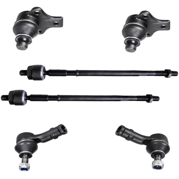 商品名:  DJGAA 6PC Front Lower Ball Joint Outer Inner Tie Rod ES3014 ES3015 EV379 K9603, Steering Tie Rod End Ball Joints f...