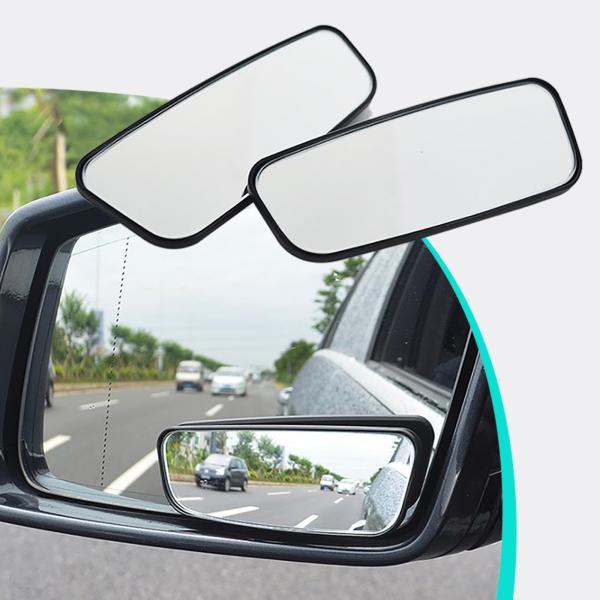 商品名:  GKmow 2 PCS HD Convex Wide Angle Looking Glass, 3.74" x 1.41" Rectangular Curved Blind Spot Mirror, General Motors...