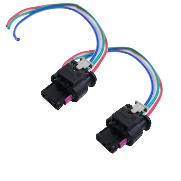 商品名: ピグテールプラグ 配線ハーネスアダプター 3ピン パーキングセンサープラグ 交換用 OEM: 4F0973703 VW Passat Jetta Golf Beetle Seat Audi A3 A4 A6 Skoda 20cmに...