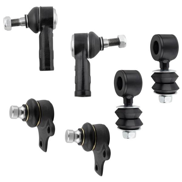 商品名: WEDOAUTO サスペンションキット WDEM600340021-6用 WEDOAUTO 6Pcs Front Stabilizer Sway Bar Link + Lower Ball Joints + Outer Tie R...