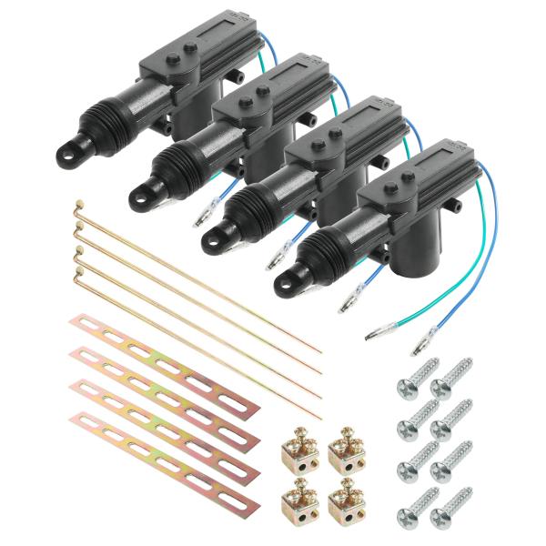 商品名: RACOONA ドアロックアクチュエーター ユニバーサルカーキーレスエントリーシステムキット カーアクセサリー ユニバーサル 高耐久 ハイパワードアロックアクチュエーター パワーセントラルロックシステム ほとんどの車両に対応 4個...