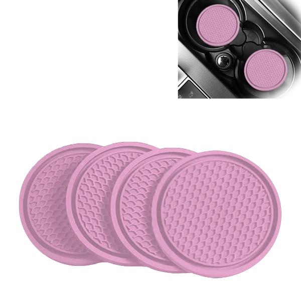 商品名:  UGSHY 4 PCS Car Cup Coaster, 2.75" Thickened PVC Soft Rubber Honeycomb Anti-Slip Water Bottle Pad, Universal Wear-...