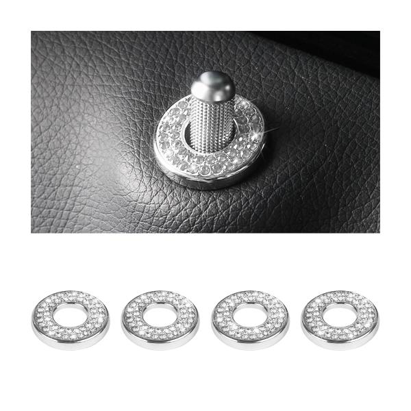 商品名:  Osilly 4 Pcs Bling Car Inner Door Lock Covers, Crystal Pull Rod Bolt Stickers, Sparkly Rhinestones Auto Door Bolt ...