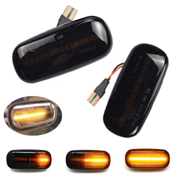 商品名:  Kakulkomen Led Front Fender Side Marker Turn Signal Light for Au-di A3 A4 RS4 8P A6 S3 S4 S6 RS6 (Black)ブランド: Kaku...