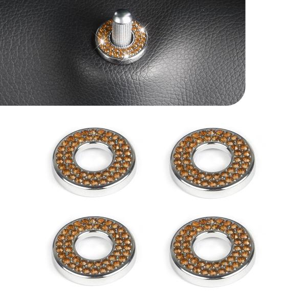 商品名:  Sodcay Pack-4 Car Door Lock Cover, Rhinestones Pull Rod Bolt Decorations, Crystal Auto Decals, Door Bolt Cap, Comp...