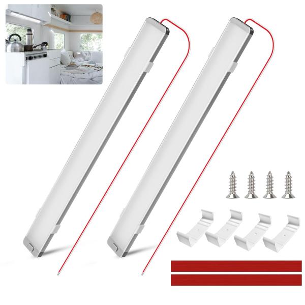 商品名:  Lustaled 228 LEDs 12V Interior LED Light Bar 10W Universal RV Light Strip with ON/Off Switch Ultra-Thin High Brigh...