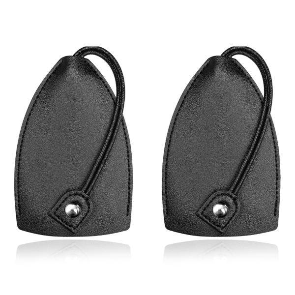 商品名: qboonpt カーキーケース 2個 PUレザー クリエイティブ プルアウト 大容量 カーキーホルダー かわいいキーフォブケース ホルダーフック付き, ブラック, 2 PCS qboonpt 2PCS Car Key Case, ...