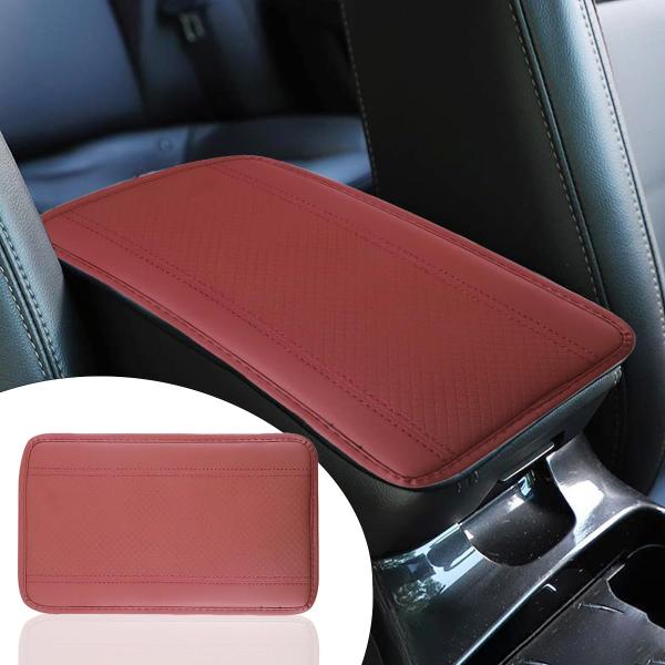 商品名: JOYCOURT 車用 四季通用 ユニバーサル センターコンソールマット 防水ファイバーレザー エンボス加工 滑り止め アームレストボックスマット ほとんどの車の内装保護 (ワインレッド) Car Four Seasons Sto...