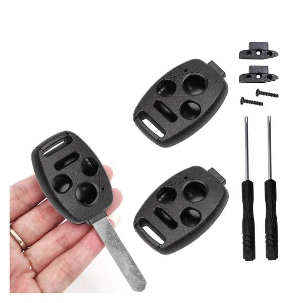 商品名: Augeny キーフォブケースシェル 2個 切断不要 車のキーフォブ キーレスエントリー リモートシェルケース 交換用 2003-2012 Accord/ 2006-2013 Civic EX/ 2009-2015 Pilot/ ...