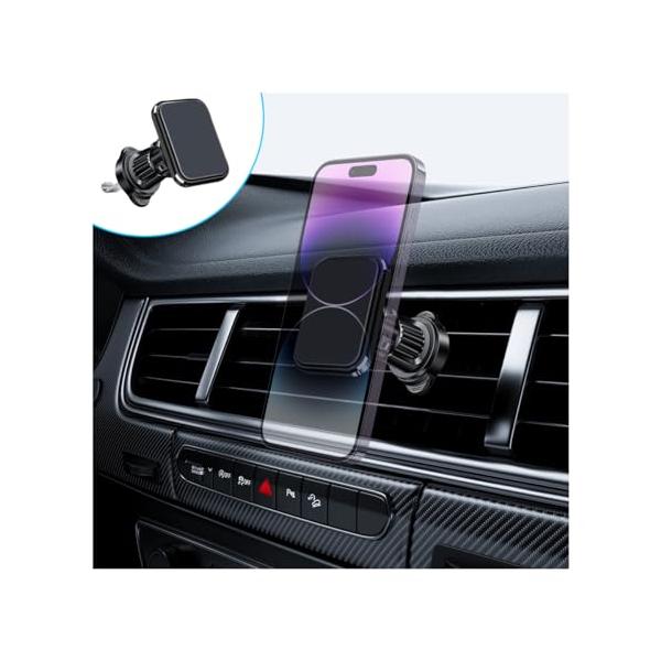 商品名: Bittwee 車用磁気電話マウント 自動 360°調整可能 ダッシュボードマグネット電話ホルダー ユニバーサルハンズフリー電話ホルダー 車用 iPhone 13 14 15 Pro Max Miniおよびすべての電話に対応 (ブ...