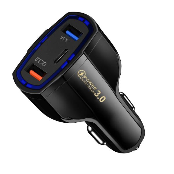 商品名:  Ankuee Fast Car Charger Adapter, QC3.0 Quick Power Delivery Block with Dual Port USB Type C, Cigarette Lighter Plu...