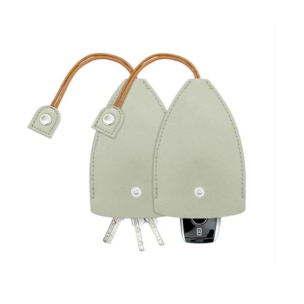 商品名: Moioee 車用キーケース 2個 クリエイティブ プルアウト キー スリーブ キーホルダーバッグ PUレザー 大容量 保護キーホルダー フック (グリーン) Moioee Car Key Case, 2PCS Creative ...