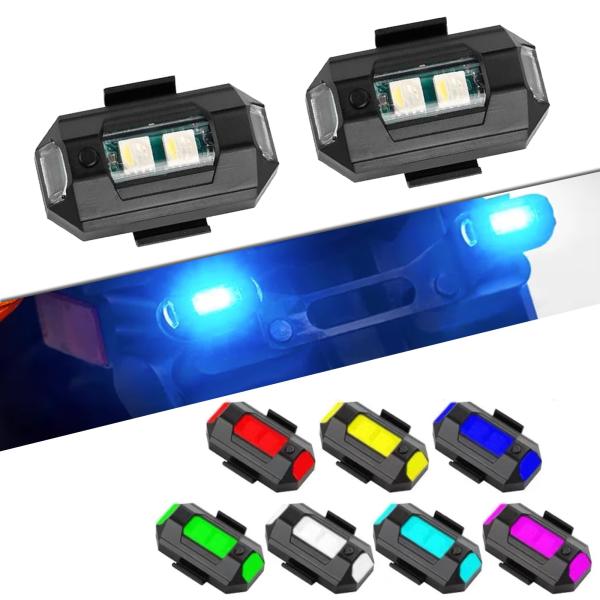 商品名: Crynod 2個 ミニカー改造LEDストロボライト 2V ABS IP68防水 車両信号緊急警告ライト 夜間ナビゲーション用 ユニバーサル自動車アクセサリー (マルチカラー) Crynod 2 PCS Mini Car Modi...