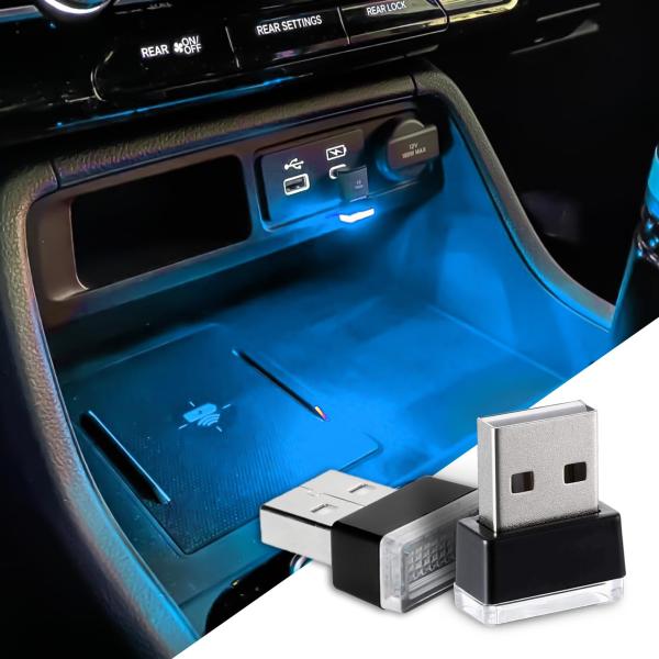 商品名:  2PCS Car Interior Decoration Lighting, Car Night LED Ambient Lighting, Mini LED USB Light, Interior Led Lights, US...