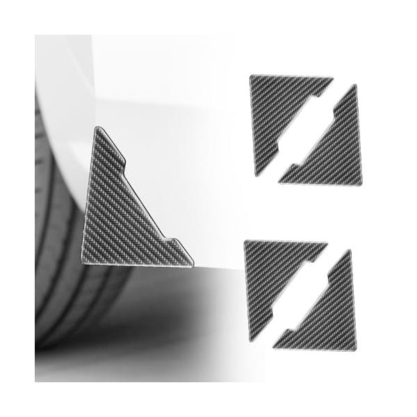 商品名:  UGSHY 4 PCS Car Door Corner Anti-Collision Sticker, PVC Carbon Fiber Pattern Body Paint Door Edge Protective Film ...