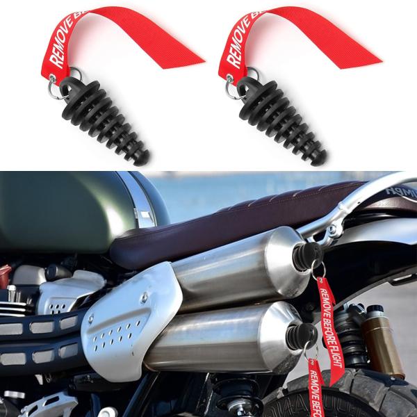 商品名:  HAOBO 2PCS Muffler Exhaust Wash Plug, 0.6"-1.5" Wash Plug, Rubber Exhaust Silencer, Motorcycle Dirt Bike 2 &amp; 4...