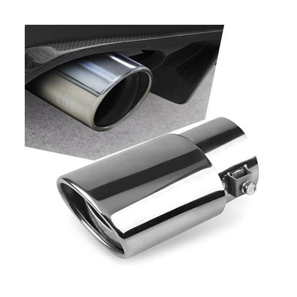 商品名:  Slykew 1 PC Car Stainless Steel 5.5" Tailpipe, 3.3" Outlet to 2.4" Inlet High Temperature Resistant Crimped Exhaus...