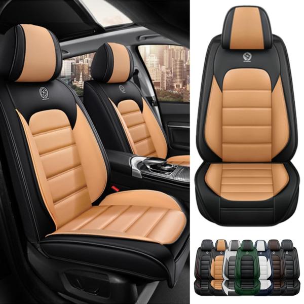 商品名:  Cscevt 2 Seat Covers for Audi Q8 e-tron Sportback 2024 Leather Car Seat Covers Waterproof Anti-Slip Soft Car Seat ...