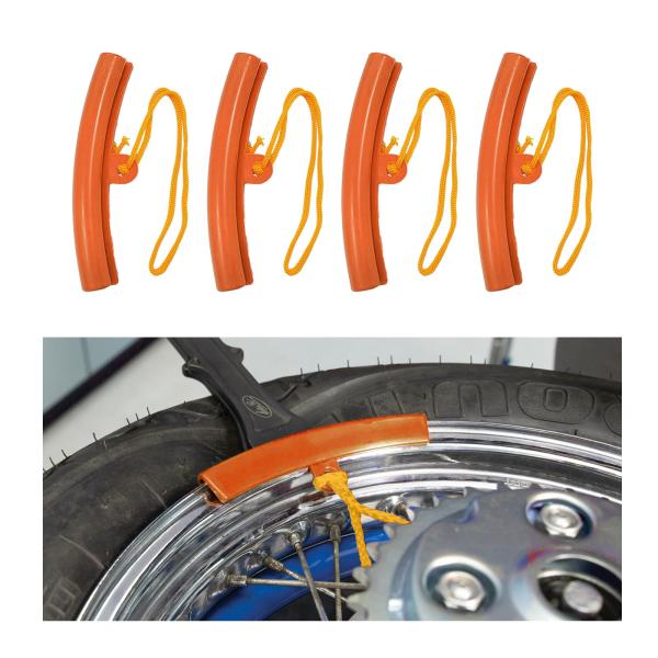 商品名: Dickno 4個 車タイヤ交換リムプロテクター 自動車ホイール交換リムプロテクター タイヤリムチェンジャーガード タイヤチェンジエッジセーバーツール ほとんどの車 オートバイ SUV用 (オレンジ) Dickno 4 PCS C...