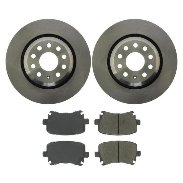 商品名:  A-Partrix 4x Rear Brake Pads and Rotors Kit Automotive Replacement Brake Kits Fits Audi S3 2008-2012 Fits Seat Leo...