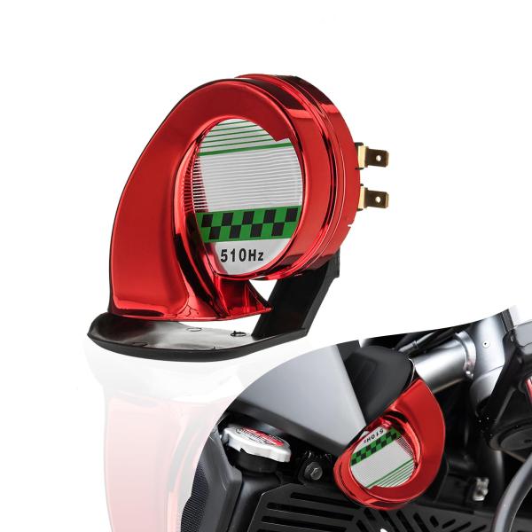 商品名:  Fluher 1 PC Car Snail Air Horn, 12V Waterproof and Dustproof Modified Super Loud Horn with Full and Loud, 510Hz Ho...