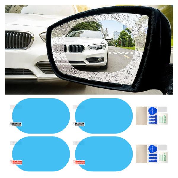 商品名: Kewucn 4個 カーバックミラー防水フィルム、曇り止めオートHDクリアナノコーティングフィルム、防雨保護安全運転ステッカー 車両バックミラーとサイドウィンドウ用 (オーバル) Kewucn 4PCS Car Rearview ...