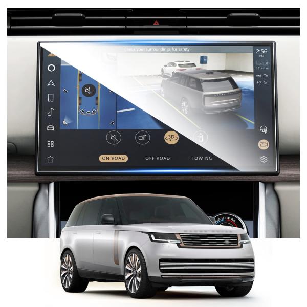 商品名: スクリーンプロテクター 2023+ レンジローバー スポーツ 13.1インチ ラジオ タッチスクリーン レンジローバー スポーツアクセサリー 9HD 強化ガラス 2023 2024 ランドローバー レンジローバー/スポーツに対応 ...