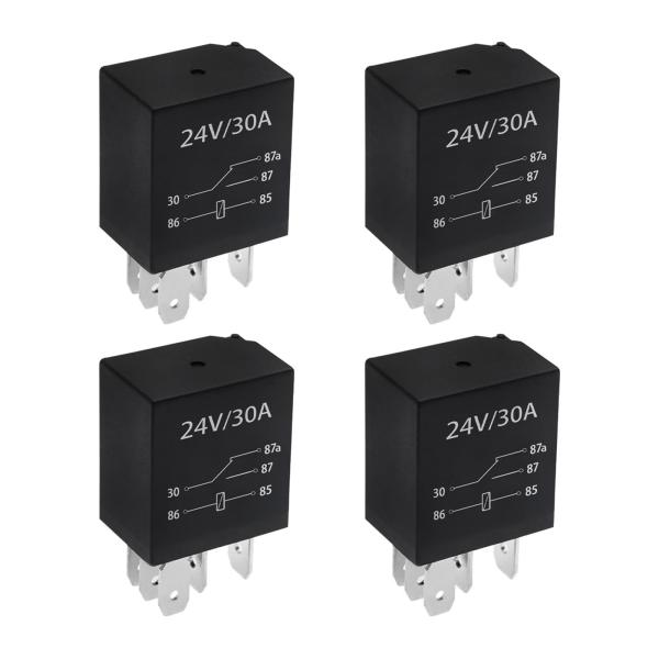 商品名:  Augeny 4PCS 5 Pin 30A 24V Starter Relay, Multi-Purpose Automotive Relay, Car Heavy Duty Standard Relay, Universal ...