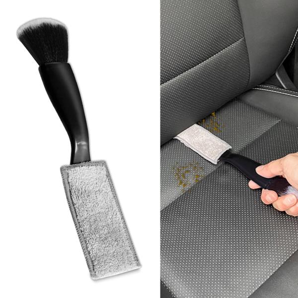 商品名:  CHRYMUM Double Head Brush for Car Clean, 2 in 1 Soft Bristle Car Interior Duster Detailing Brushes, Universal Car ...