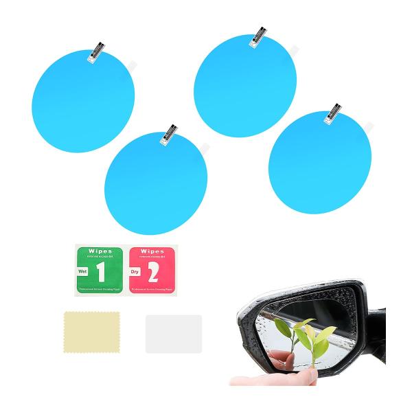 商品名:  Osilly 4 Pieces Car Rearview Mirror Films, Waterproof Rainproof Transparent Protective Sticker, Anti Fog Glare HD ...